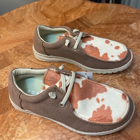 Roper | Shoes | Nwt Roper Brown White Cow Loafer Zl84 | Poshmark
